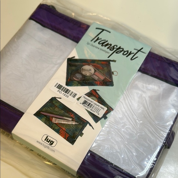 lug | Accessories | Lug Transport Clear Organizer In Grape Purple ...